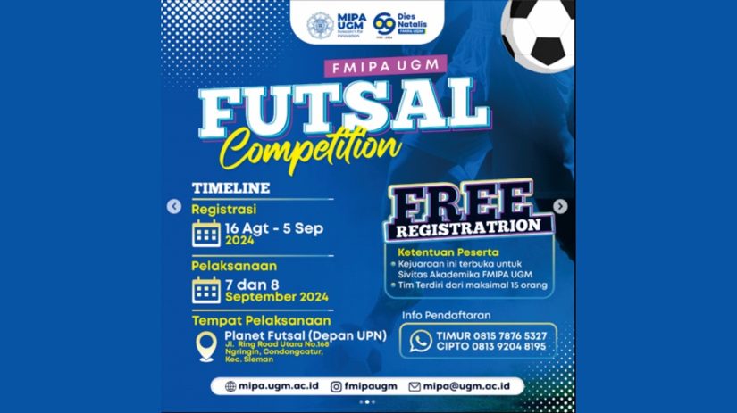 Catat Tanggalnya! FMIPA UGM Gelar Lomba Futsal untuk Dorong Aktivitas ...