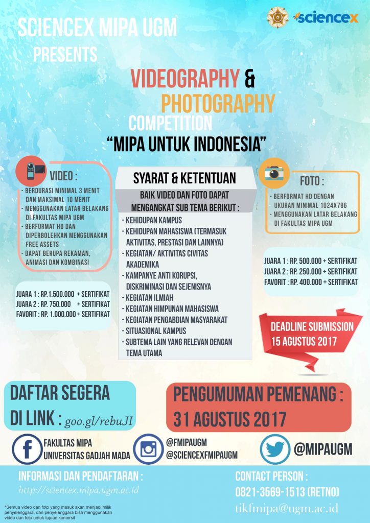 Videography and Photography Competition “MIPA untuk Indonesia ...